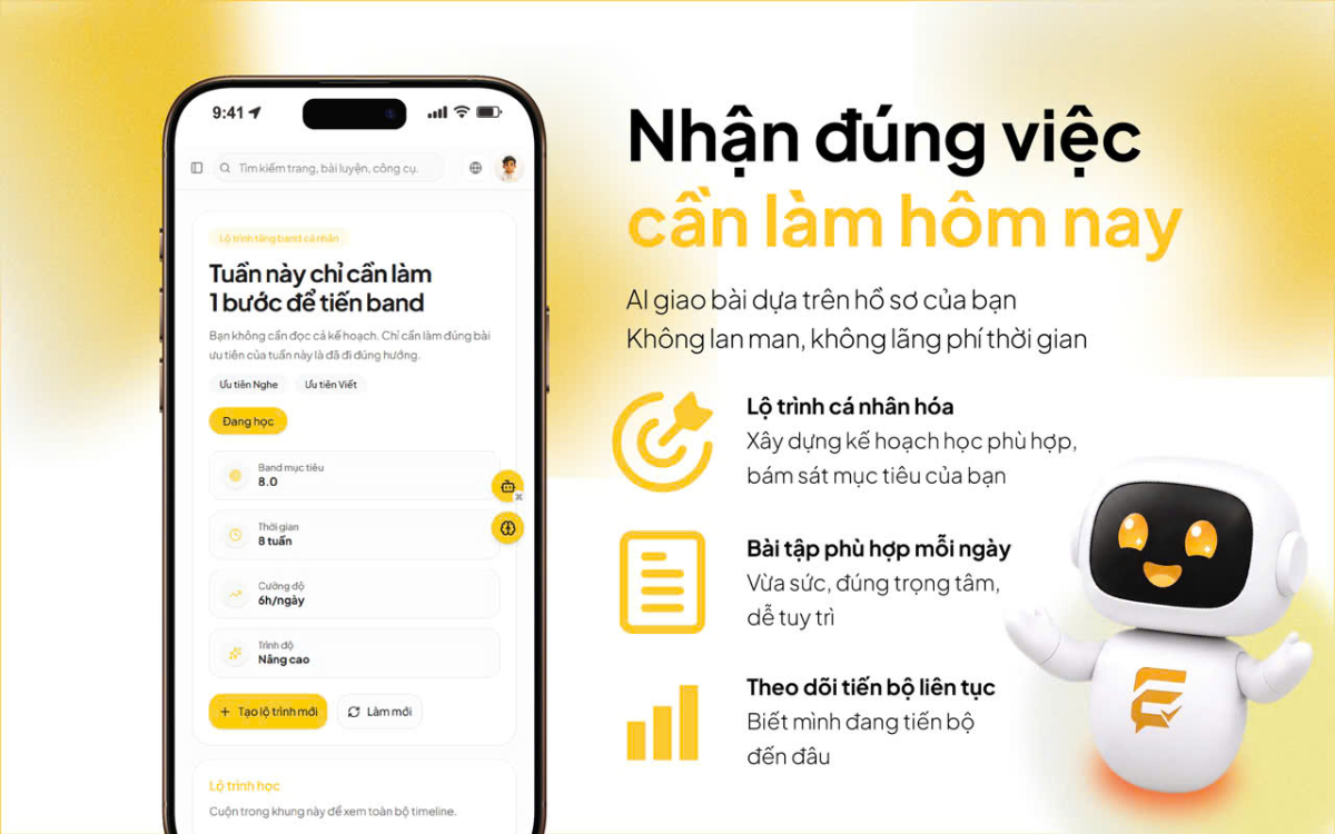 Ezen IELTS AI: Luyện IELTS hiệu quả với AI | Unikorn.vn