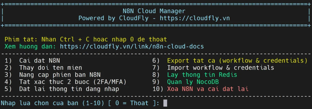 N8N Panel: N8N Script hỗ trợ cài đặt và quản lý N8N tự động | Unikorn.vn